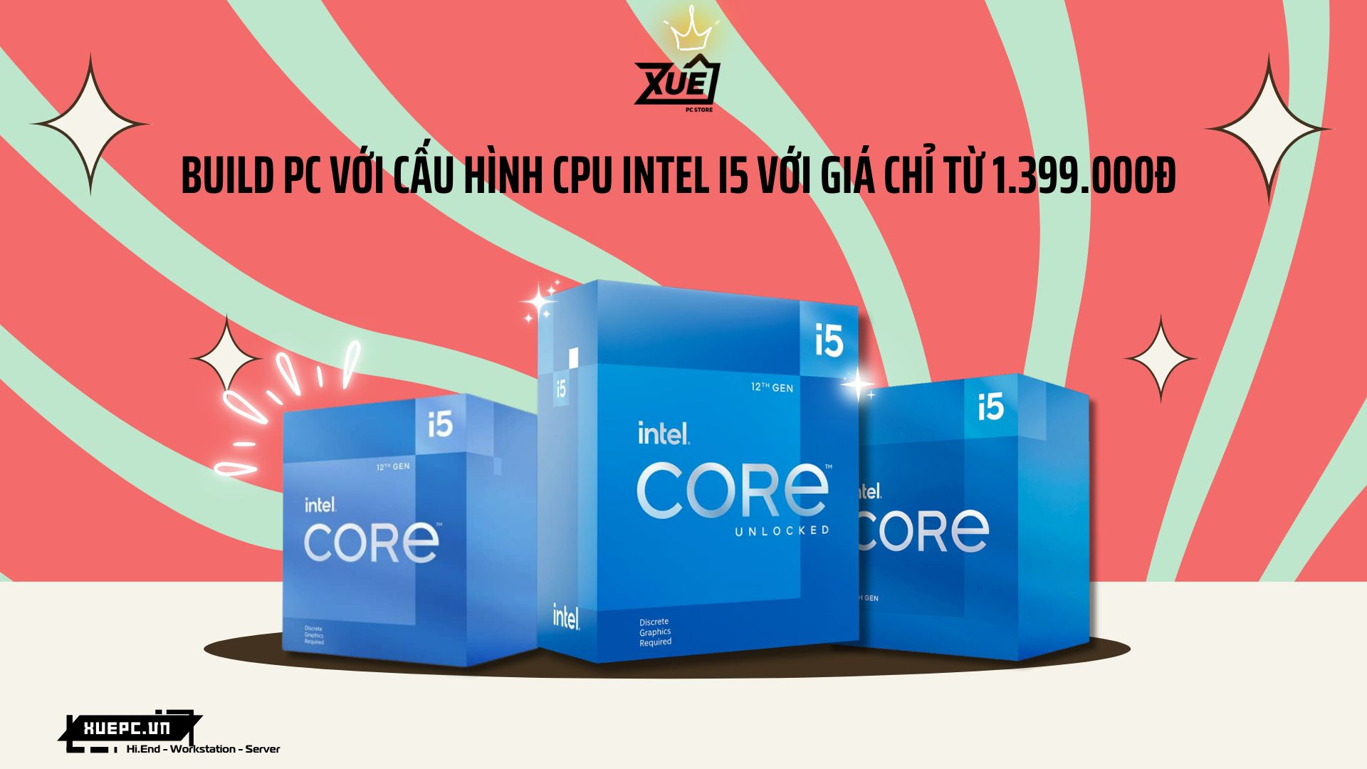 [KHUYẾN MẠI] BUILD PC VỚI CẤU HÌNH CPU INTEL I5 VỚI GIÁ CHỈ TỪ 1.199.000Đ