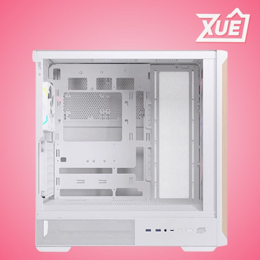 VỎ CASE EINAREX P800 RGB WHITE (ATX/4 FAN RGB)