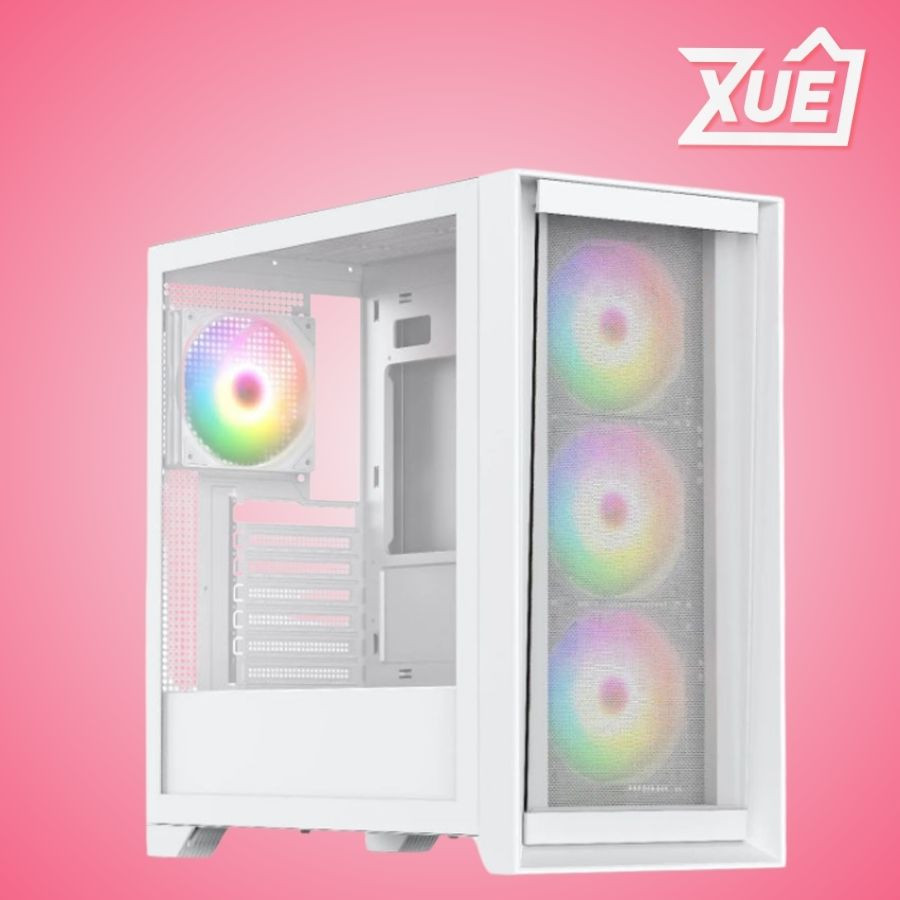 VỎ CASE EINAREX P600 RGB WHITE (ATX/4 FAN RGB)